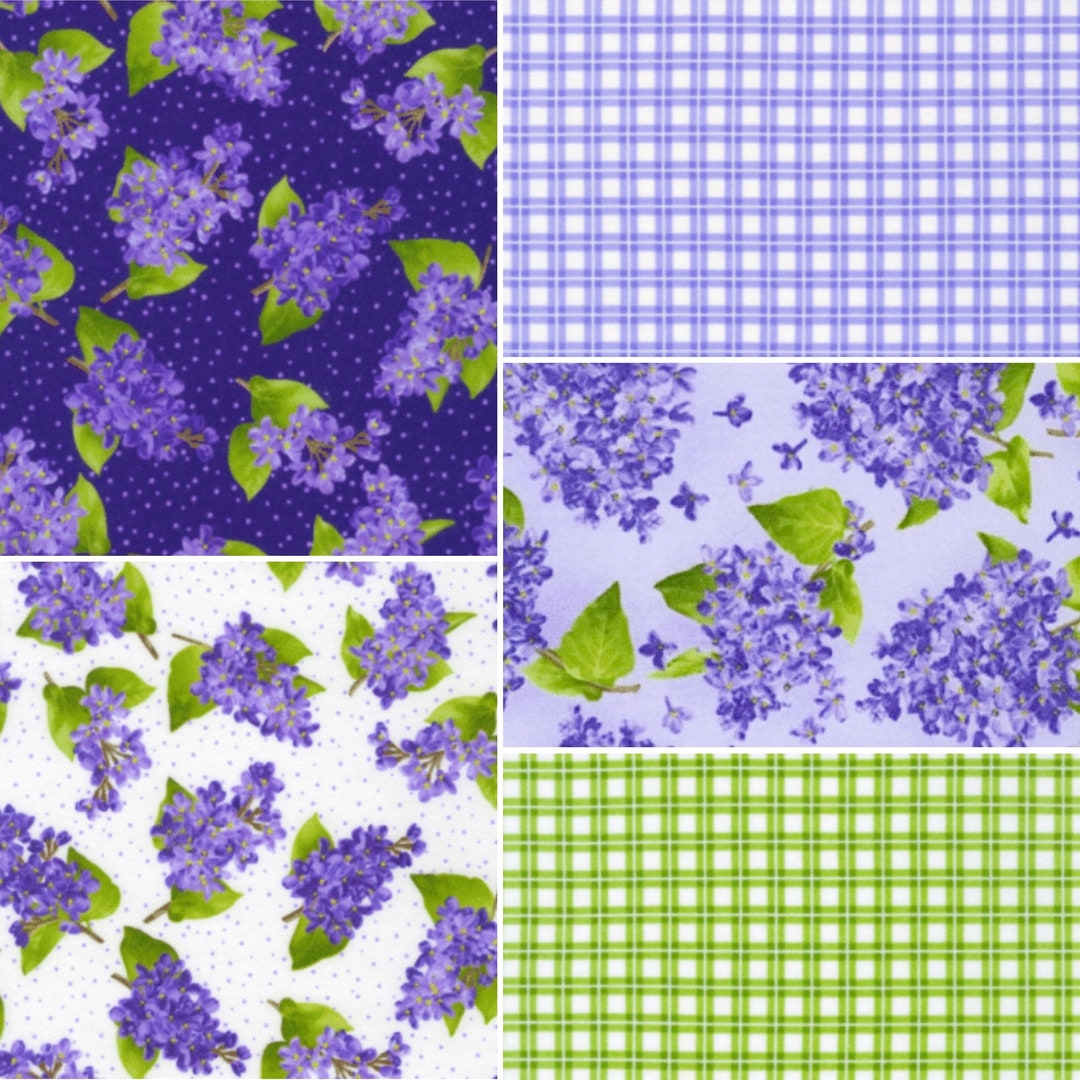 Robert Kaufman Elizabeth Flannel Fabric by the Yard 100% Cotton Floral ...