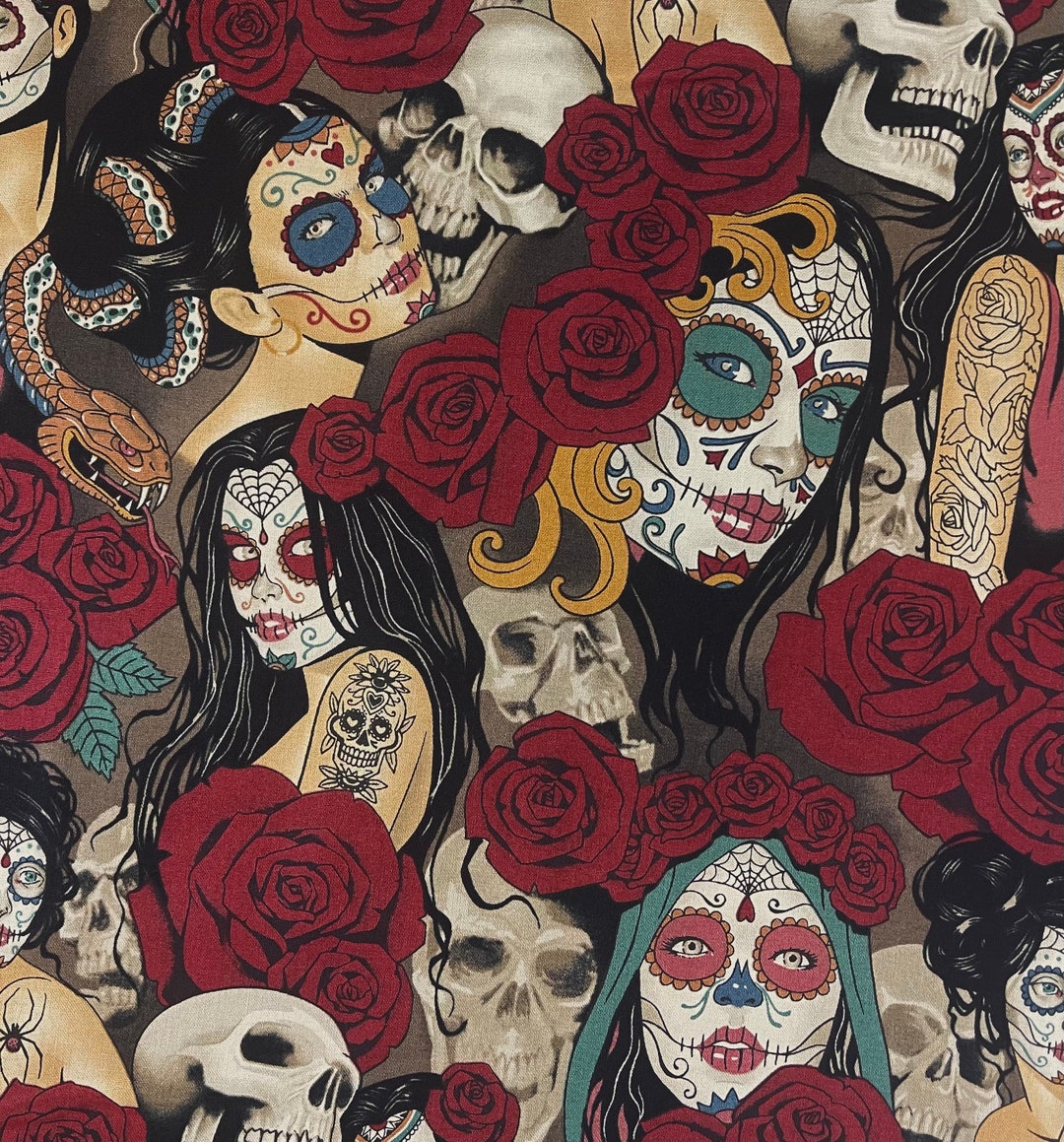 Nocturna LARGE PRINT Fabric by the Yard 100% Premium Cotton - Etsy