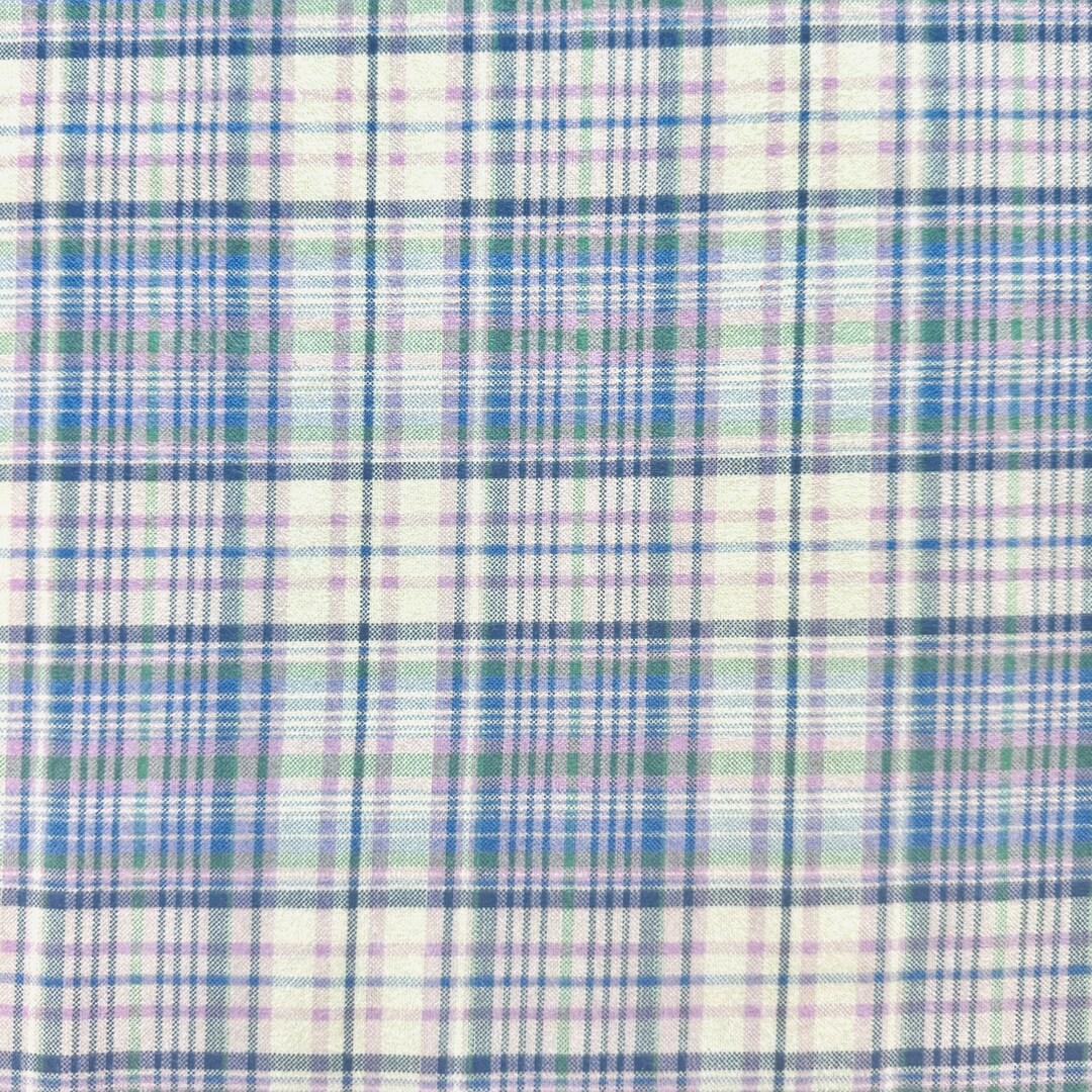 Eddie Bauer Bone Plaid Flannel Fabric by the Yard 100% Cotton Printed ...