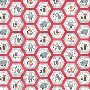 Hay Day Farm Animals Fabric Collection 100% Premium Cotton by Kate ...