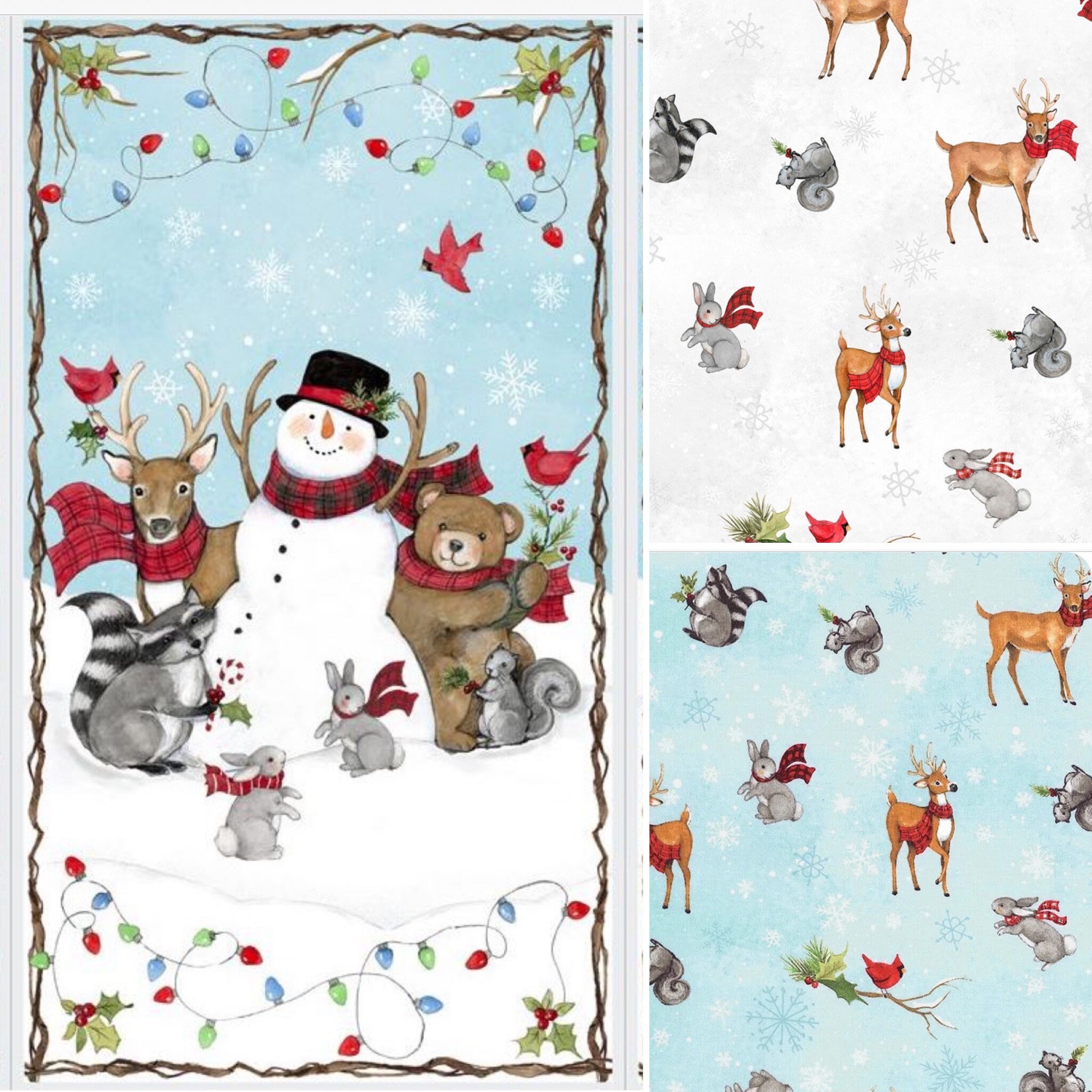 Nose to Nose 24” Quilt Panel 100% Premium Cotton Fabric by Susan Winget ...