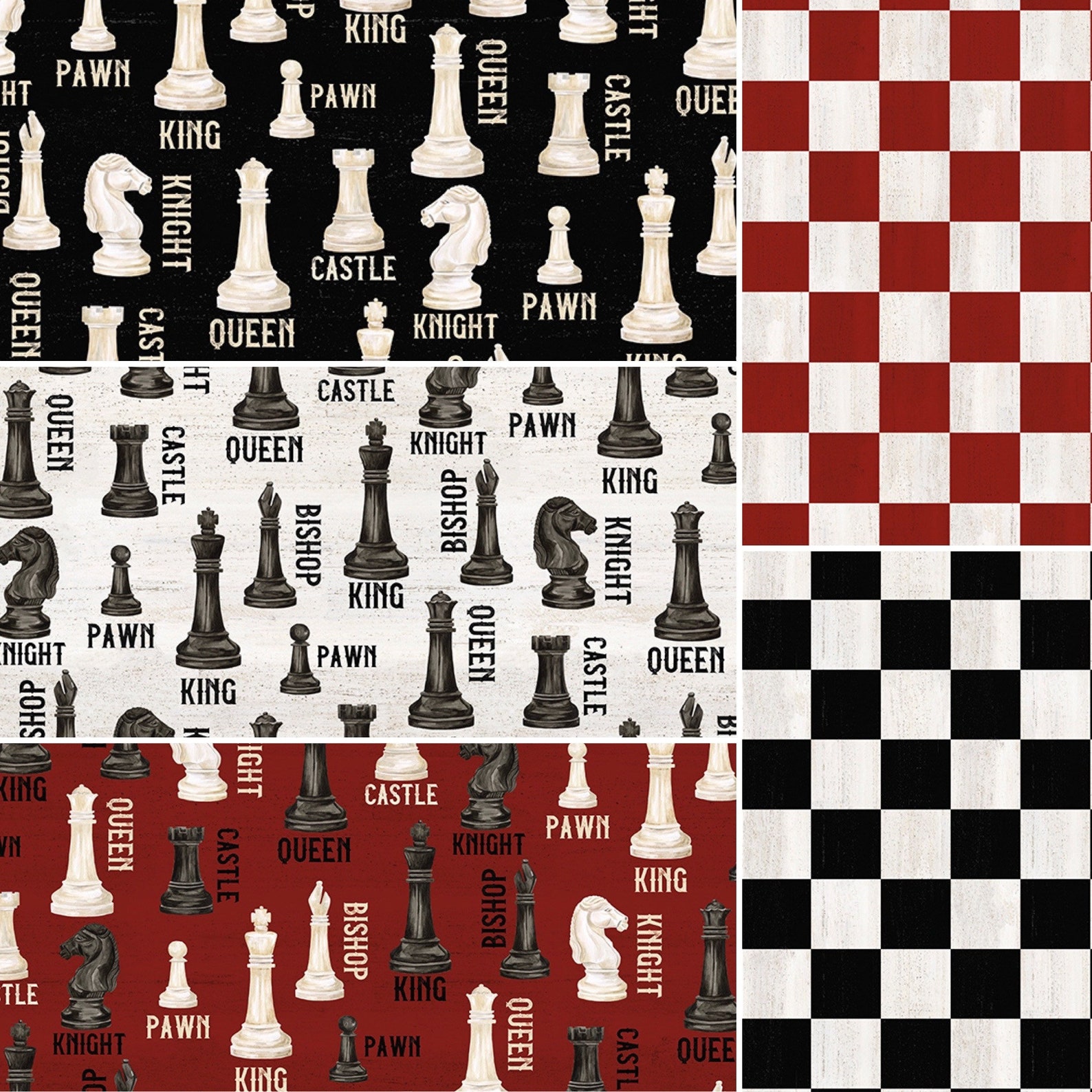 Black & White Textured Checkerboard Fabric by the Yard 100% | Etsy