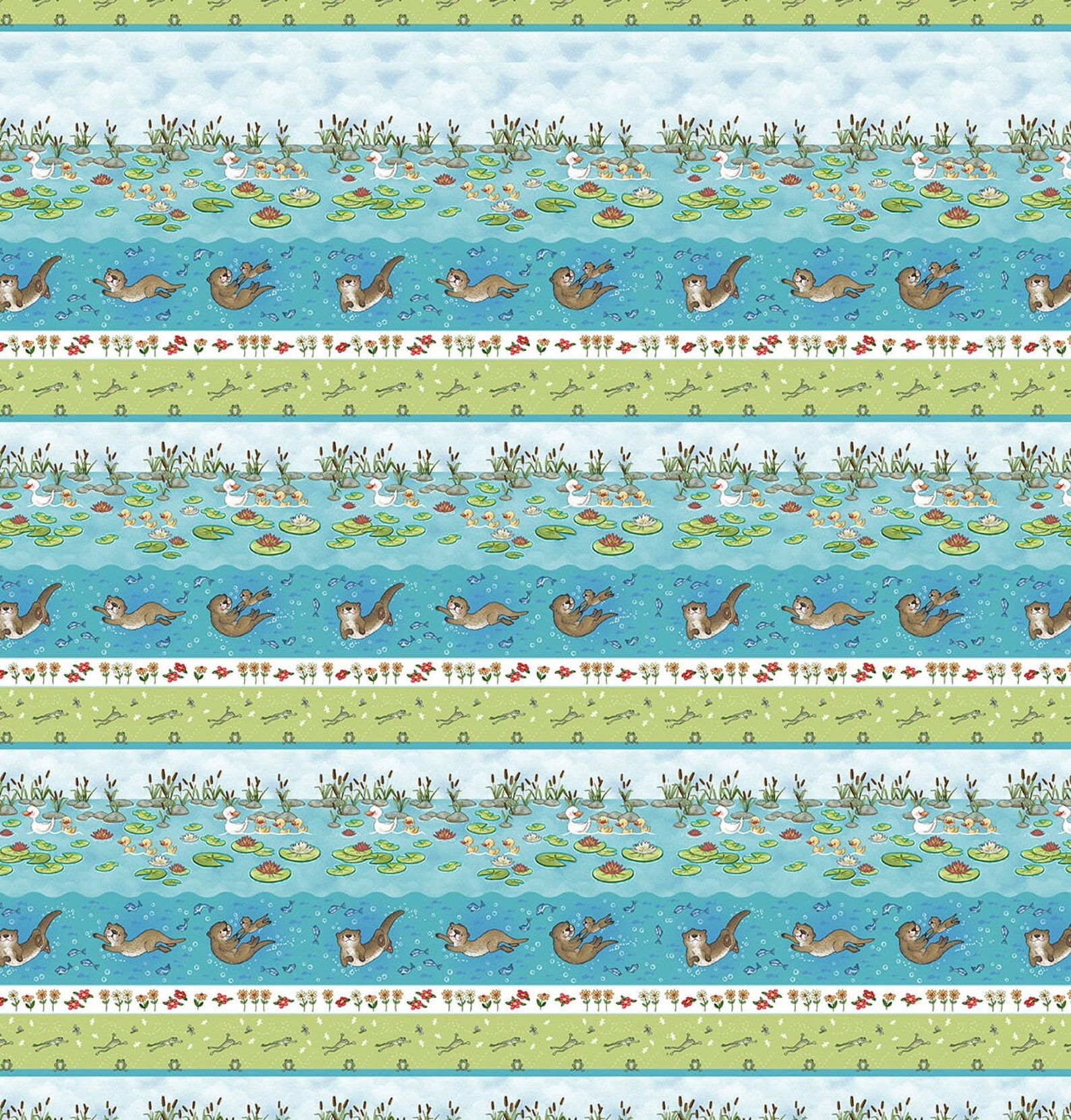 River Romp Fabric Collection by the Yard 100% Premium Cotton by Henry ...