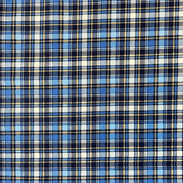 Yellow Plaid Fabric - Etsy
