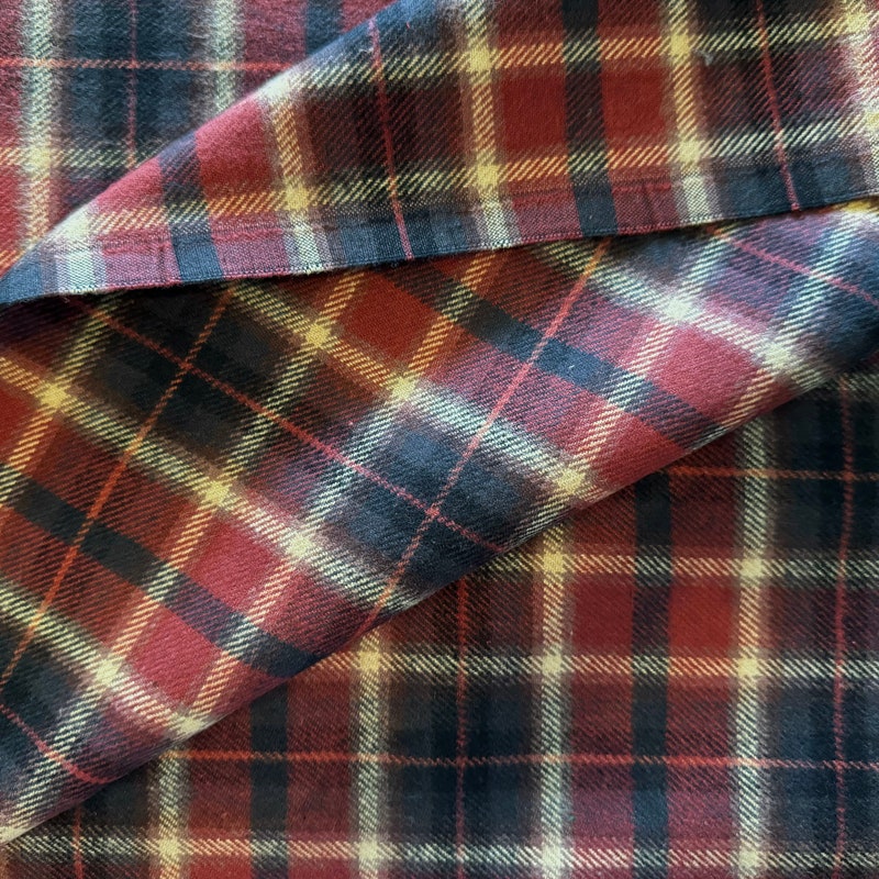 Plaid Flannel Fabric - Etsy