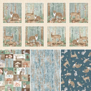 Jaded Forest Fabric Collection by the Yard 100% Premium Cotton by Blank ...