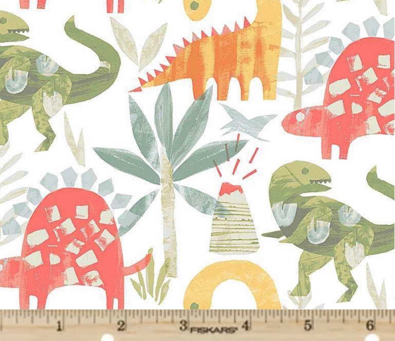 Dinosaur Fabric by the Yard 100% Premium Cotton you Rock by - Etsy