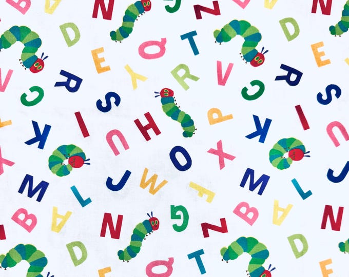 The Very Hungry Caterpillar Abc’s Fabric by the Yard 100% Premium ...