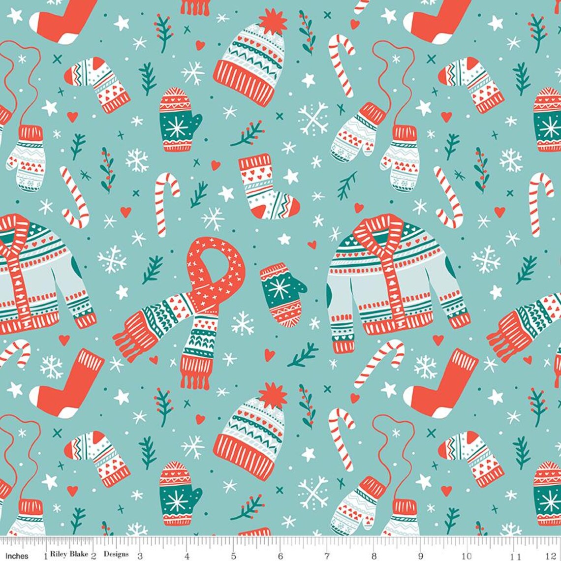 Ski Hill Collection Fabric by the Yard 100% Premium Cotton by Riley ...