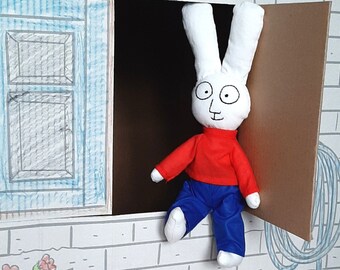 Simon rabbit cartoon | Etsy