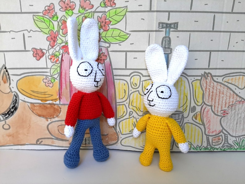 Simon the Rabbit Crochet Pattern Crochet Pattern Simon and - Etsy