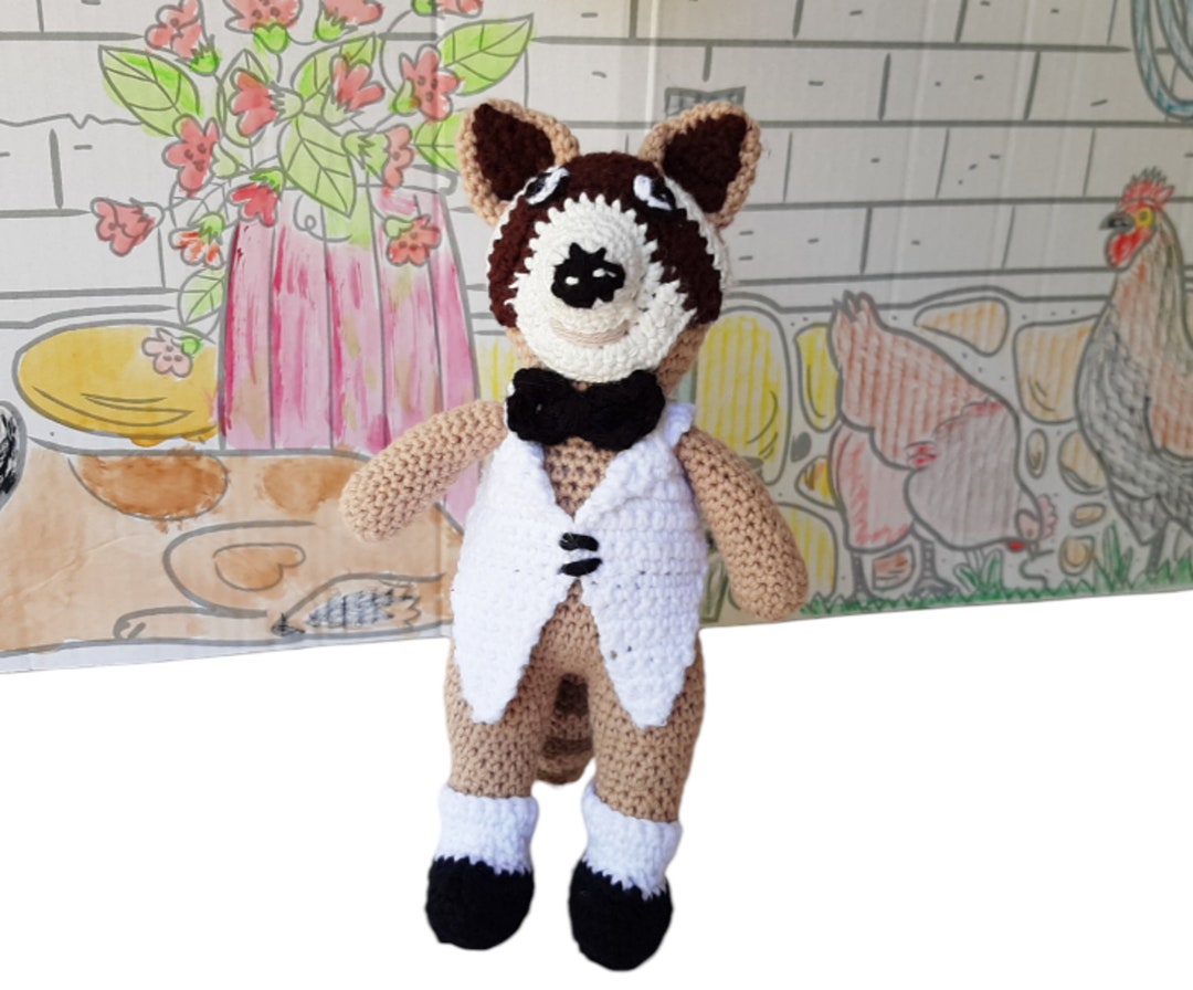 Crochet Raccoon Toy for Little Boy, Amigurumi Raccoon Gift for Grandson ...