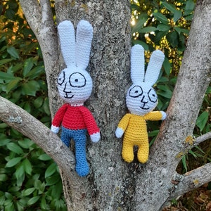 Crochet Pattern Simon the Rabbit Mini, Tutorial Crochet Simon the ...
