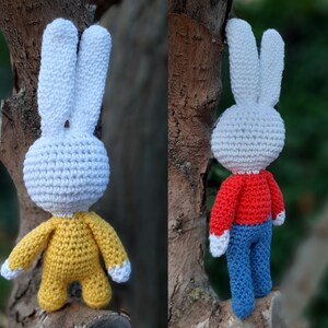 Crochet Pattern Simon the Rabbit Mini, Tutorial Crochet Simon the ...