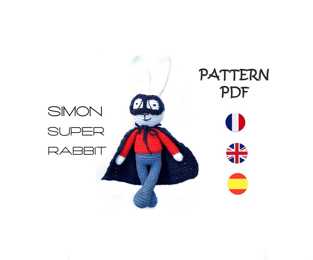 Crochet Pattern Simon Super Rabbit Simon Super Rabbit - Etsy