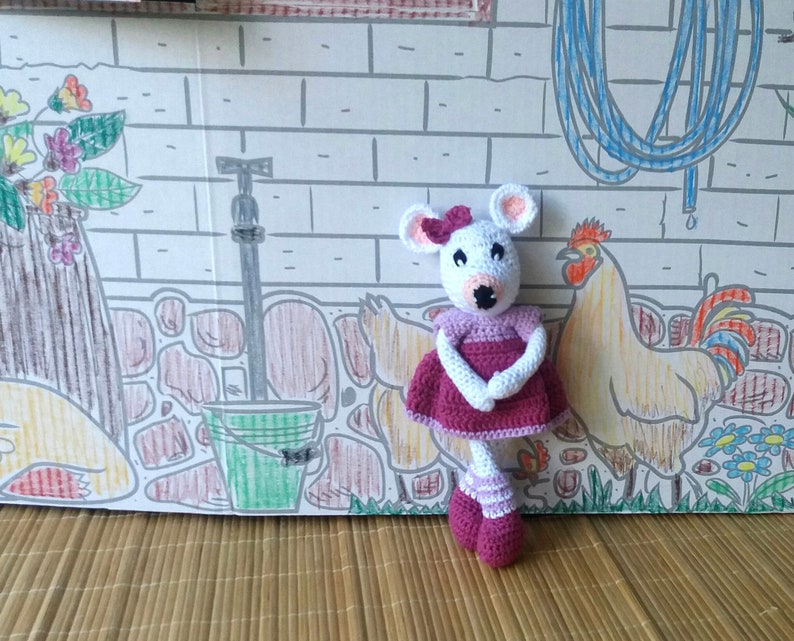 Crochet Mouse Girl Pattern: Amigurumi Doll With Dress (PDF Pattern) - Etsy