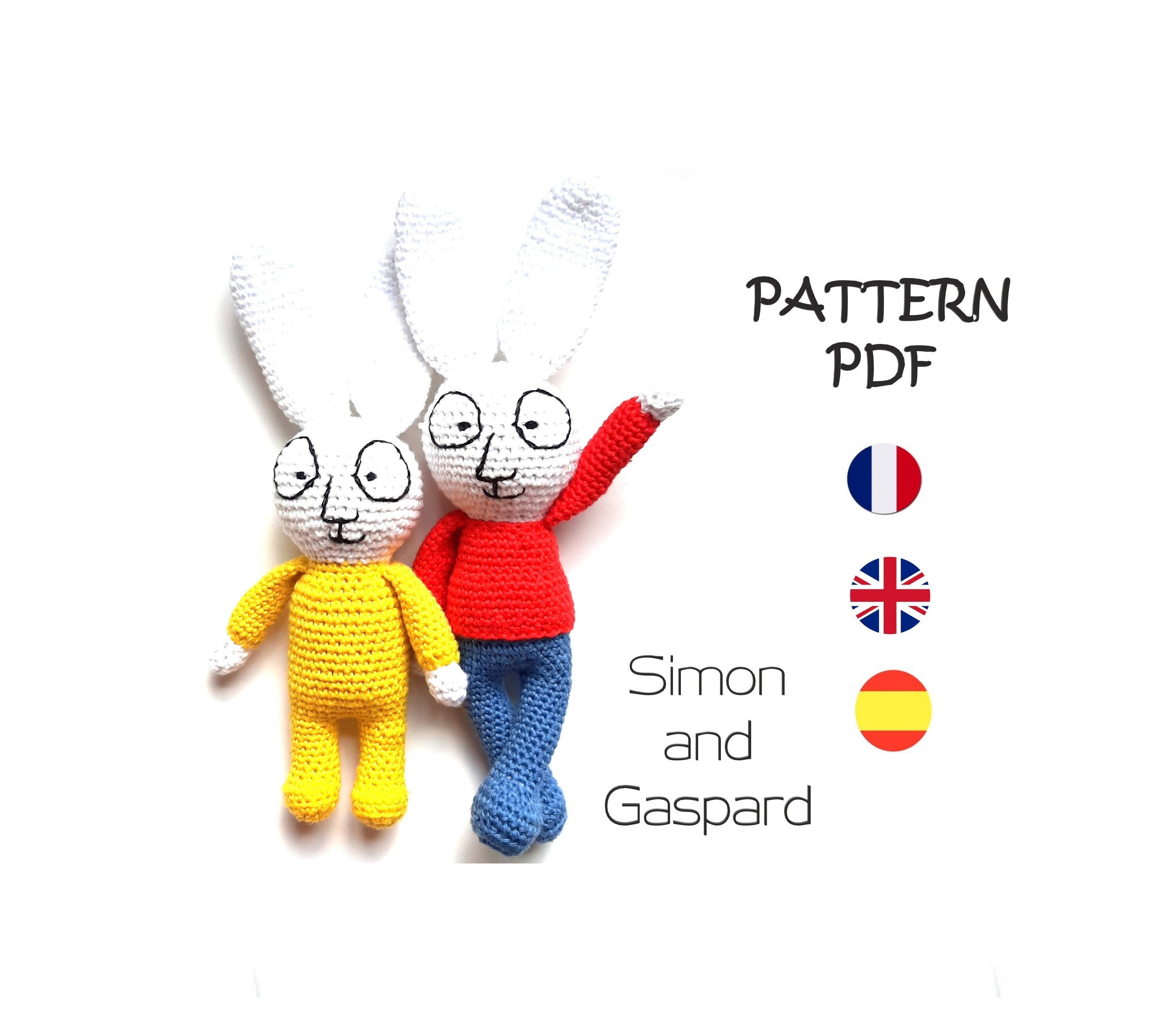 CROCHET PATTERN Simon the Rabbit Crochet Pattern Simon and - Etsy Canada