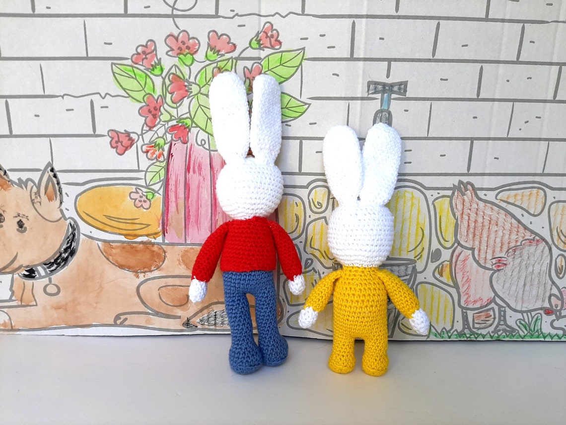 Simon the Rabbit Crochet Pattern Crochet Pattern Simon and - Etsy