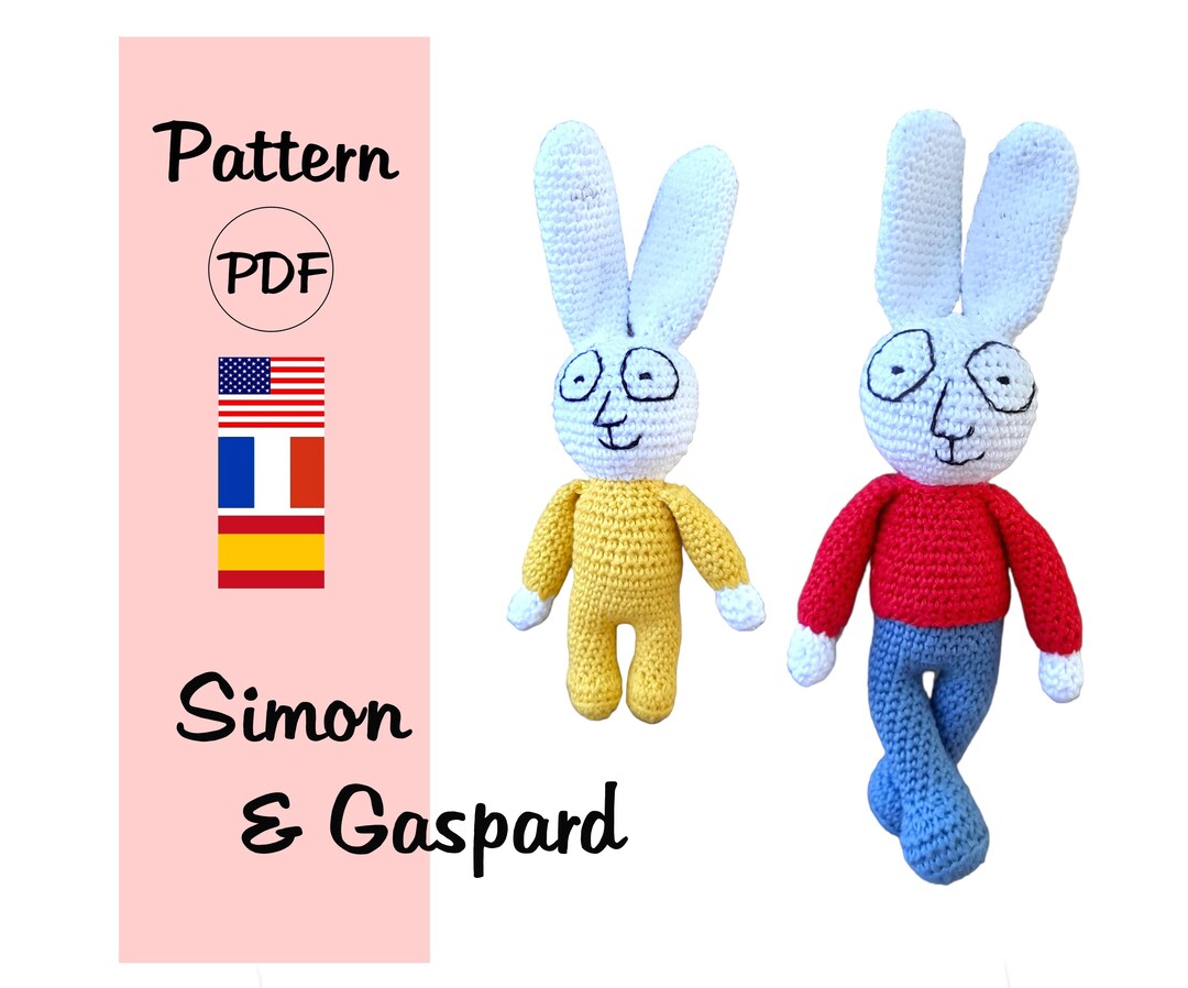Simon the Rabbit Crochet Pattern Crochet Pattern Simon and - Etsy