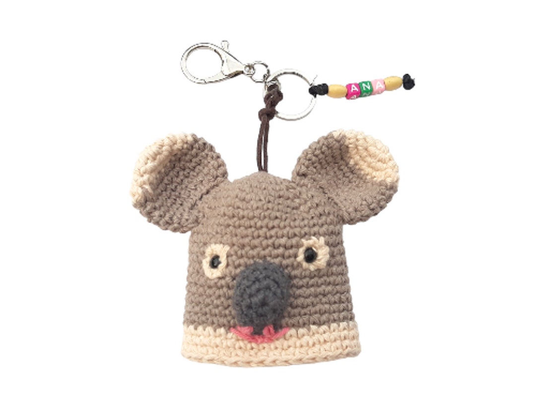Key Ring Koala Amigurumi, Koala Crochet Keychain Holder for Everyone ...