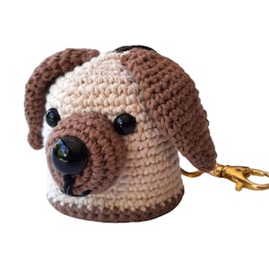 Crochet Dog Cute Keychain for Boy or Girl, Key Ring Dog Amigurumi, Key ...
