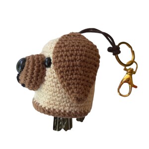 Crochet Dog Cute Keychain for Boy or Girl, Key Ring Dog Amigurumi, Key ...