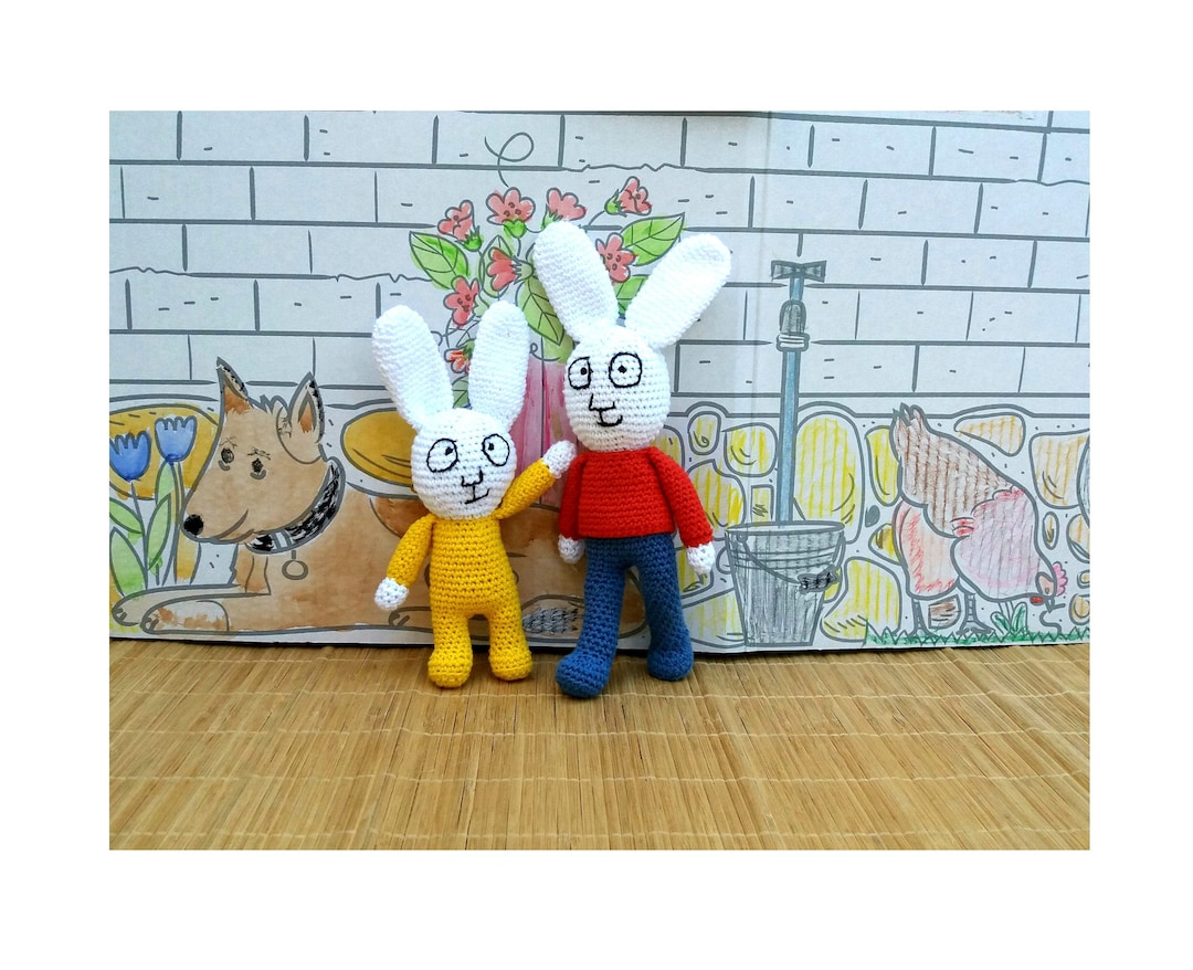 Simon the Rabbit Toy Simon and Gaspard Gaspard the Rabbit - Etsy