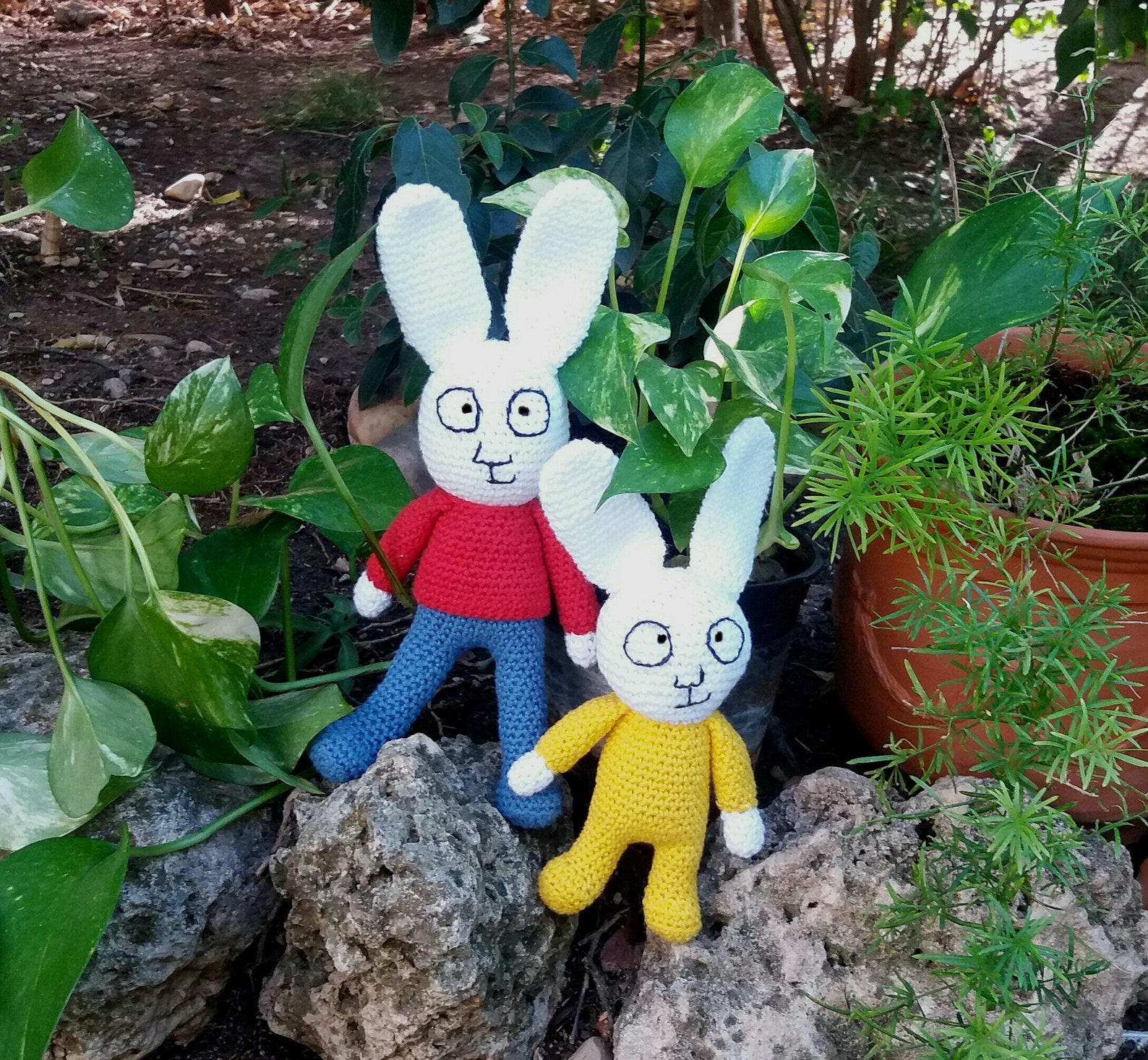Simon the Rabbit Toy Simon and Gaspard Gaspard the Rabbit - Etsy