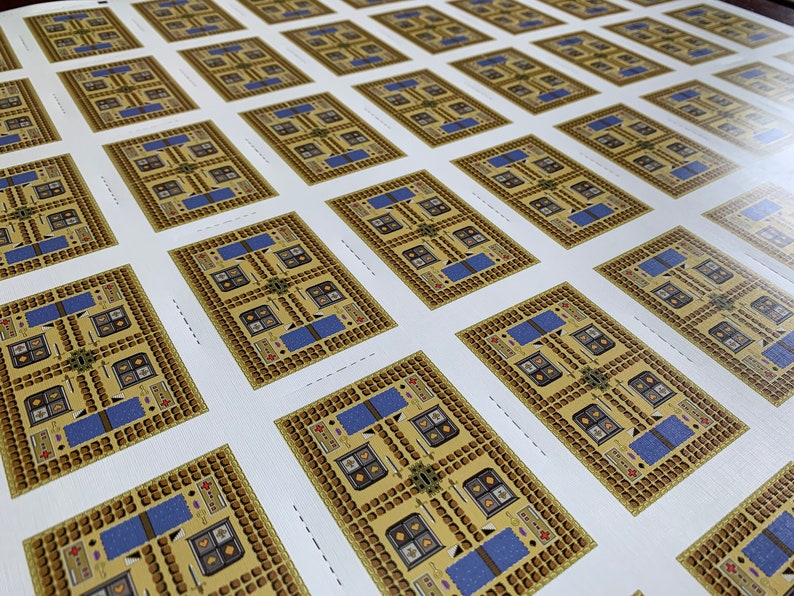 8-bit Gold Limited Uncut Sheet - Etsy
