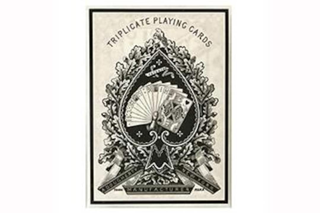 Original Release Triplicate Playing Cards Red - Etsy