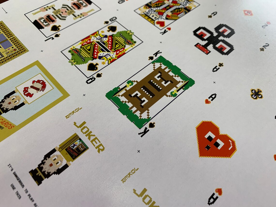 8-bit Gold Limited Uncut Sheet - Etsy