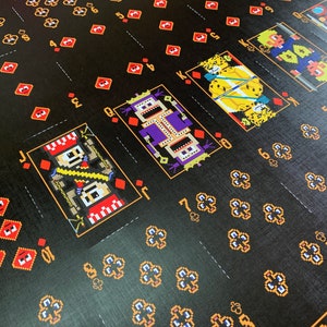 8-bit Playing Cards Uncut Sheet, the Black Deck - Etsy