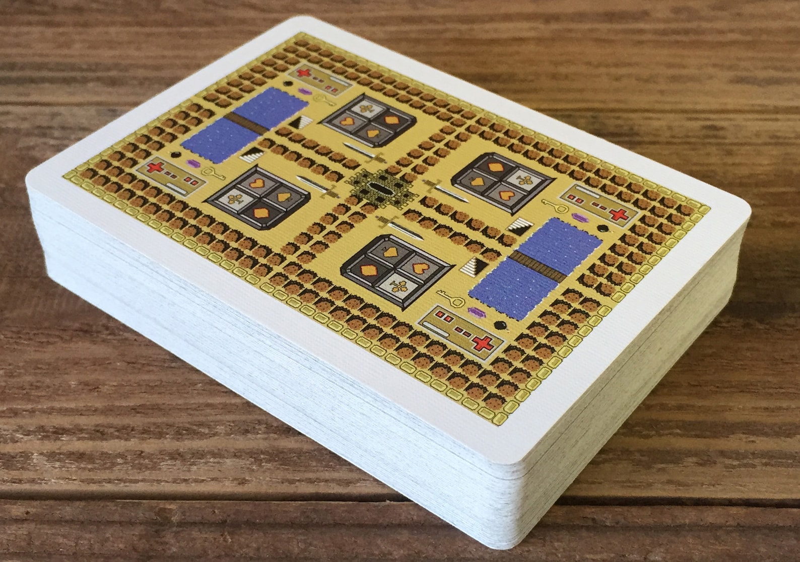 Bicycle 8-bit Gold Limited Playing Cards | Etsy
