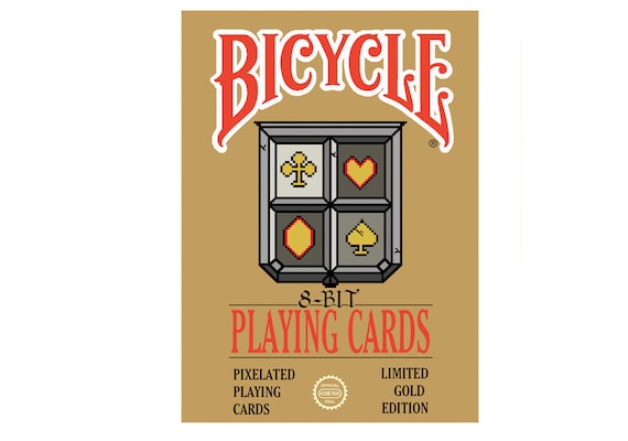 Bicycle 8-bit Gold Limited Playing Cards | Etsy