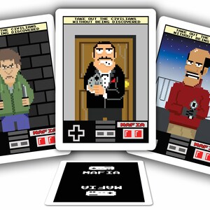 8-bit Mafia and Werewolf Game Pixel Art Style - Etsy