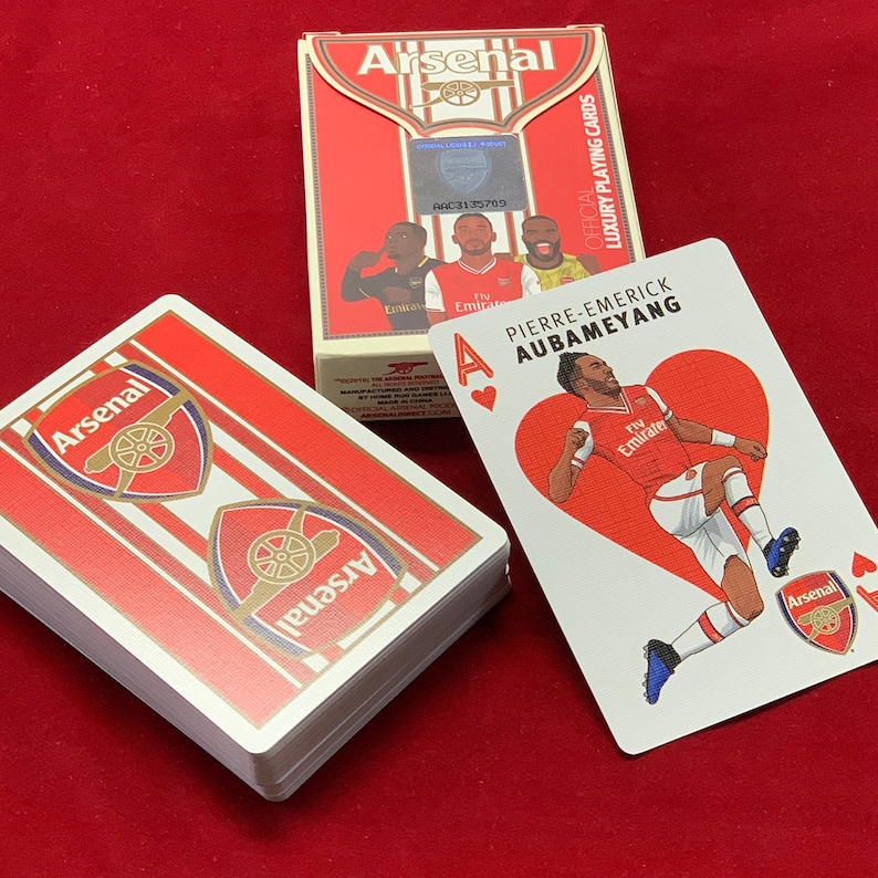 Arsenal Luxury Playing Cards | Etsy