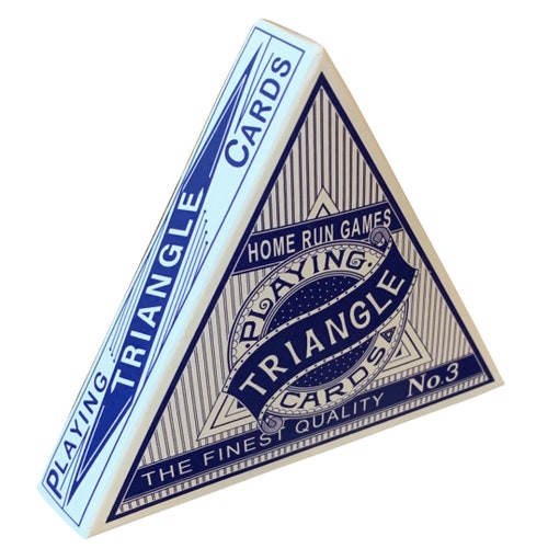 Triangle Playing Cards Blue - Etsy