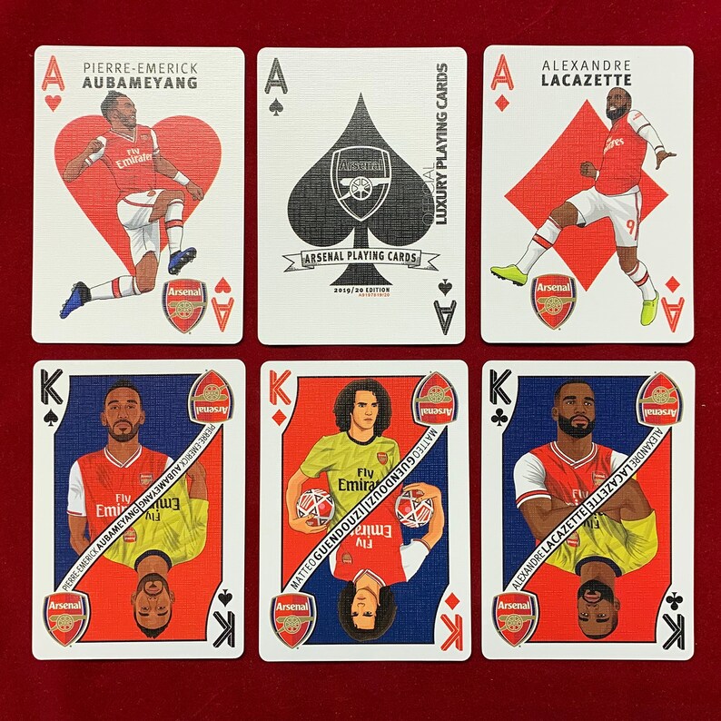 Arsenal Luxury Playing Cards - Etsy