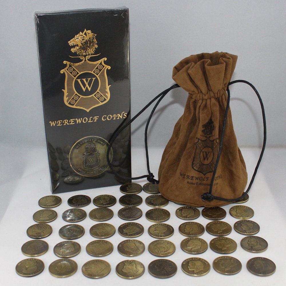Werewolf Coins, 42 Character Coins for the Game Werewolf - Etsy
