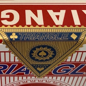 Triangle Playing Cards, Red - Etsy