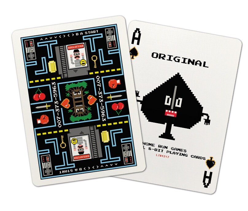 8-Bit Playing Cards Retro 80's vintage classic Video | Etsy