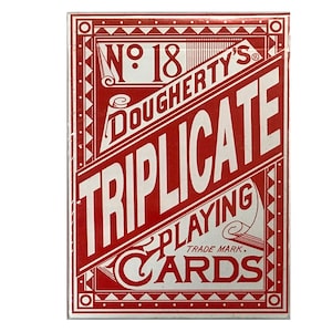 Triplicate Playing Cards - Etsy