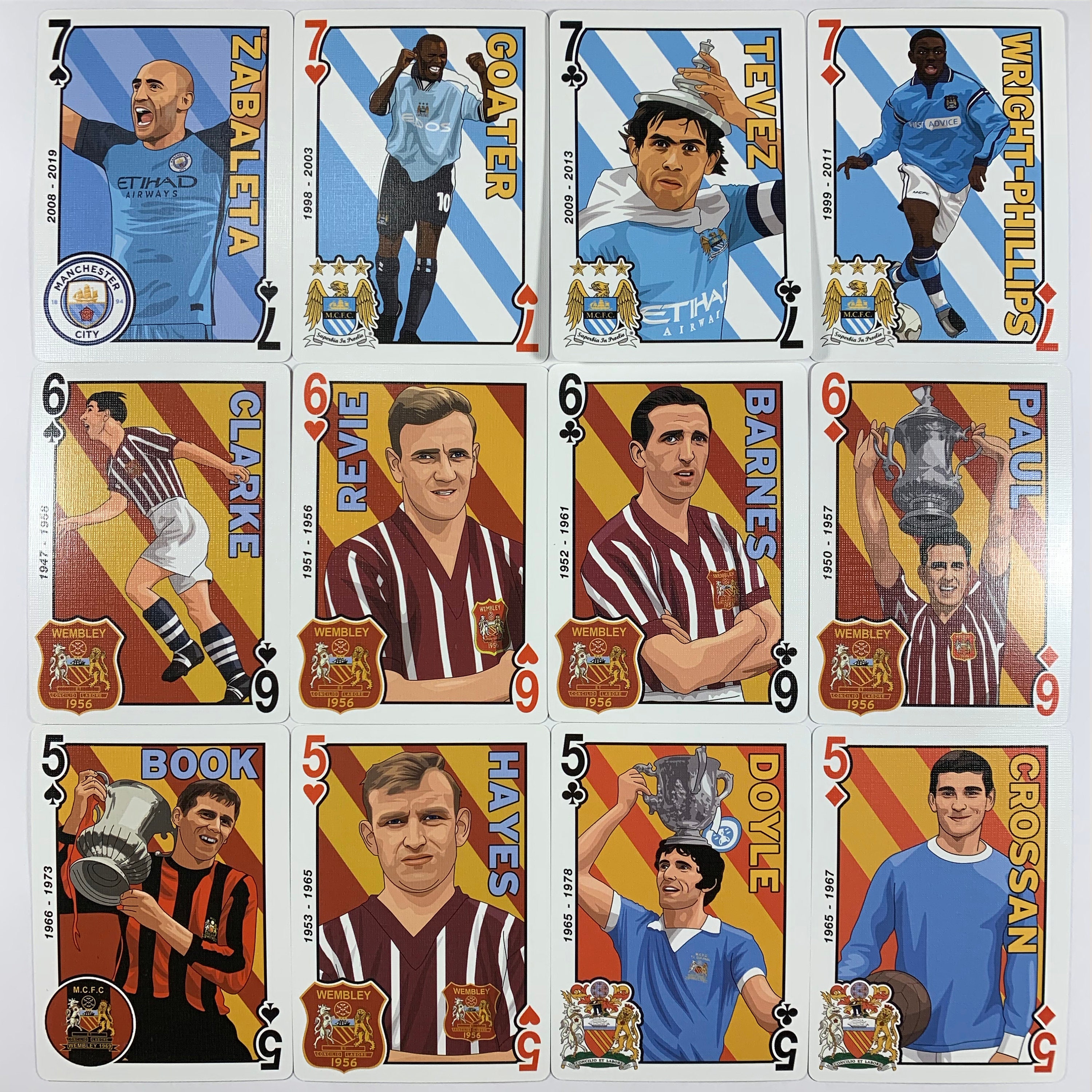Manchester City Legends Playing Cards - Etsy