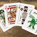 8-bit Gold Playing Cards - Etsy