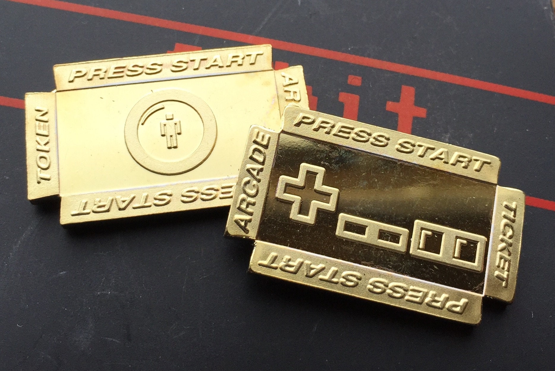 4 Diffrent Retro Arcade Tokens From Home Run Games. | Etsy