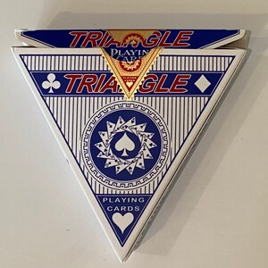 Triangle Playing Cards, Blue - Etsy