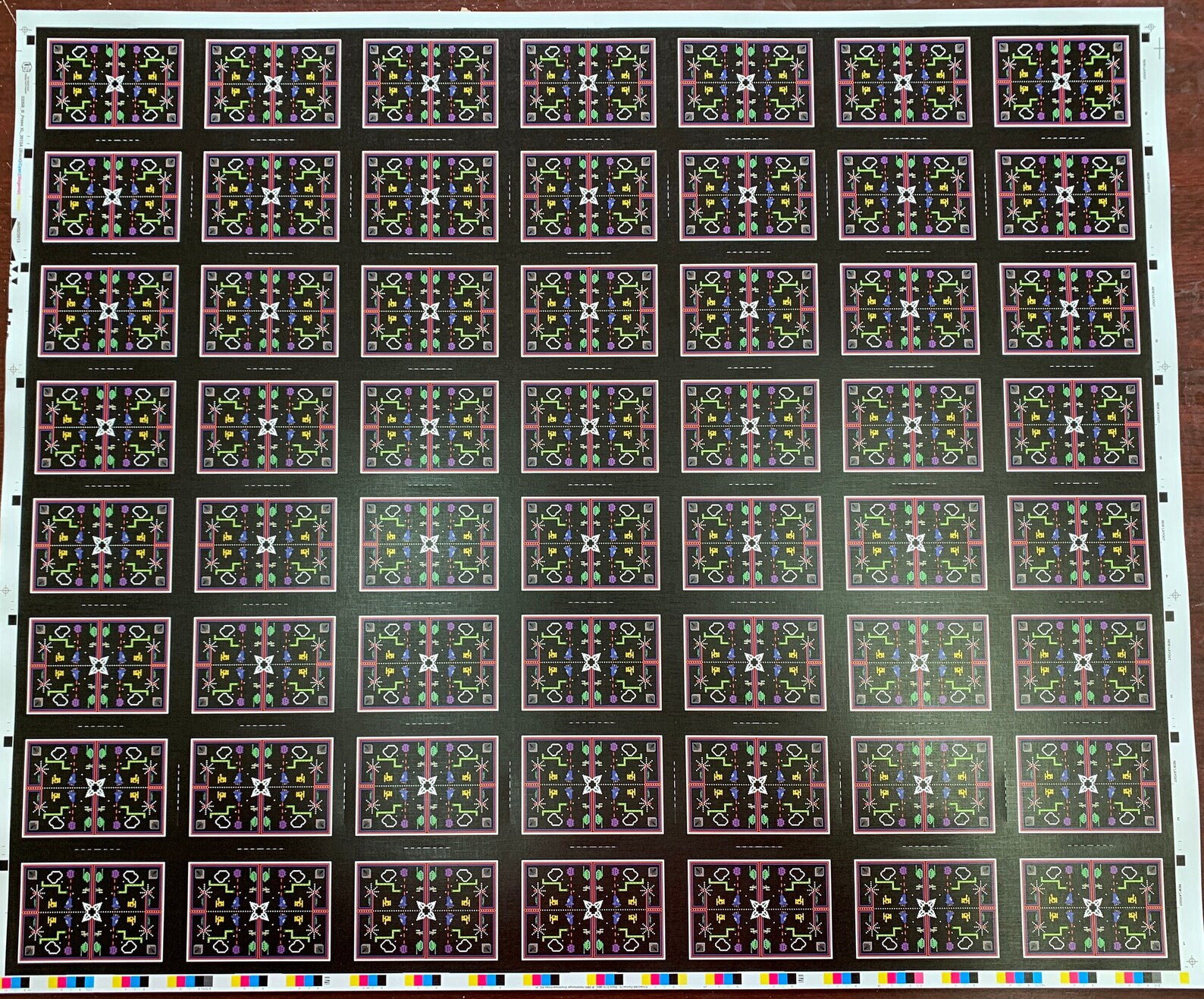 8-bit Playing Cards Uncut Sheet the Black Deck - Etsy