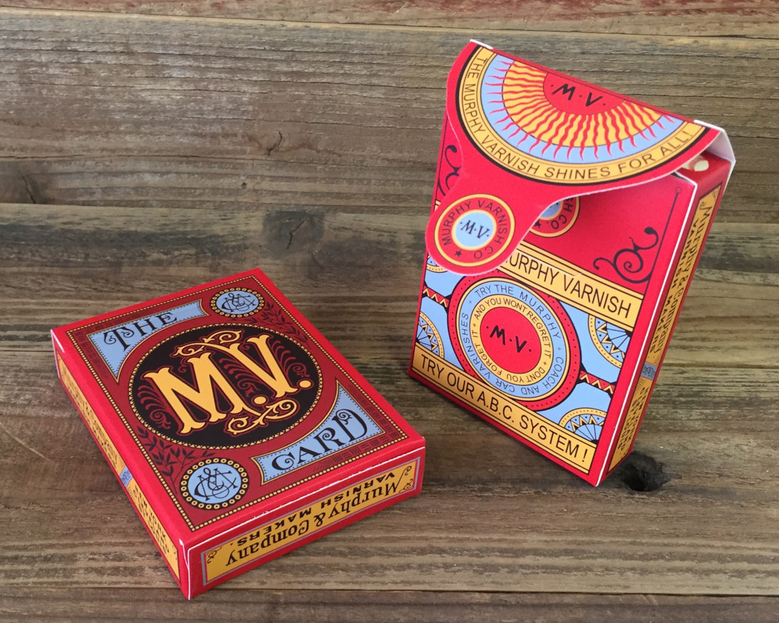 Limited 1884 Murphy Varnish Playing Card Restoration Red Back - Etsy