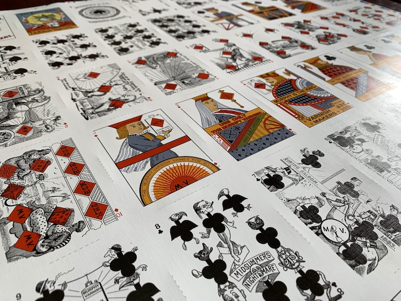 Murphy Varnish Playing Cards, Uncut Sheet - Etsy