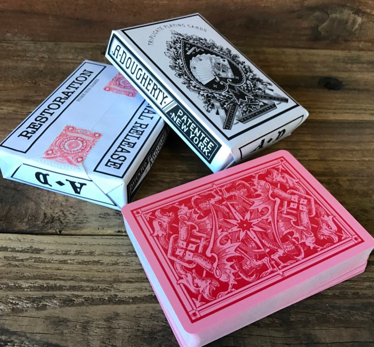 1876 Andrew Dougherty No.18 Triplicate Dragon Red Original Release ...